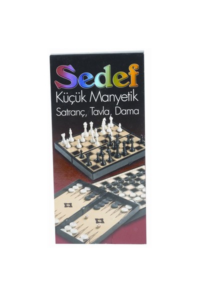 Sedef Mıknatıslı Satranç Tavla (Küçük Boy) Sedef Mıknatıslı Satranç Tavla (Küçük Boy)