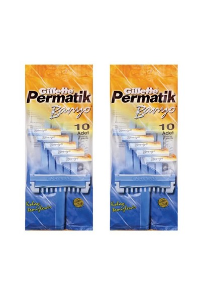 Gillette Permatik Banyo 10Lu X 2 Adet