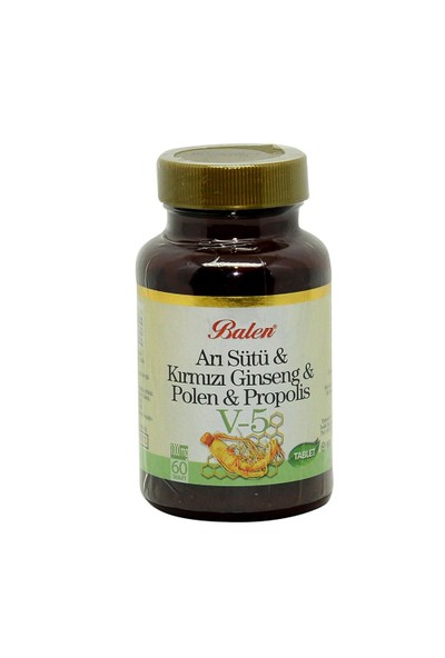 Balen Arı Sütü Ginseng Polen Propolis Tablet 60 Kapsül Balen Arı Sütü Ginseng Polen Propolis Tablet 60 Kapsül