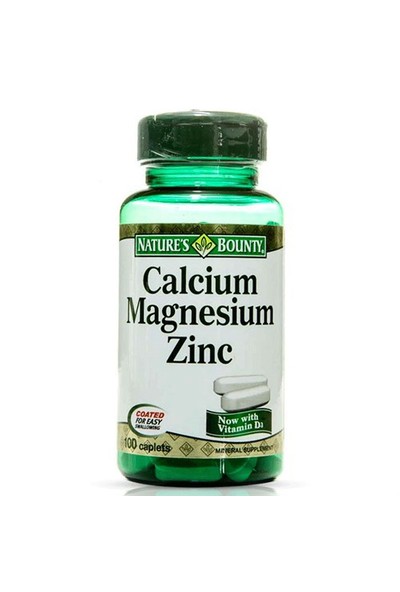 Nature's Bounty Calcium Magnesium Zinc 100 Tablet Nature's Bounty Calcium Magnesium Zinc 100 Tablet