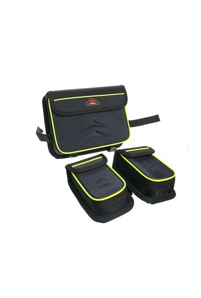 Xbyc 836 Bisiklet Çantası Kadro Üçlü Set Siyah Xbyc 836 Bisiklet Çantası Kadro Üçlü Set Siyah