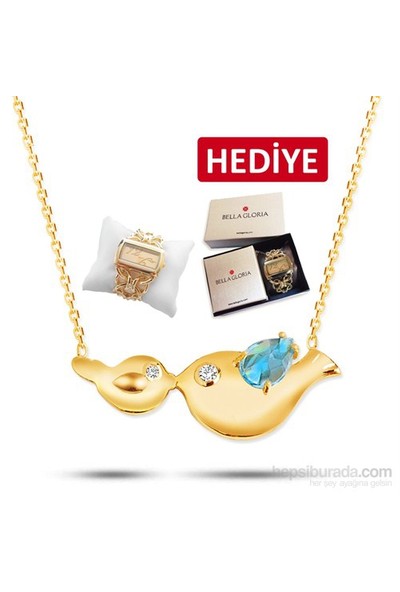 Bella Gloria Annem Ve Ben Mavi Topaz Altın-Pırlanta Kolye (Pp8a001) Bella Gloria Annem Ve Ben Mavi Topaz Altın-Pırlanta Kolye (Pp8a001)