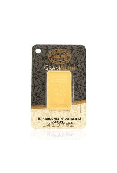 IAR 24 Ayar Külçe Gram Altın 2,5 Gr. IAR 24 Ayar Külçe Gram Altın 2,5 Gr.