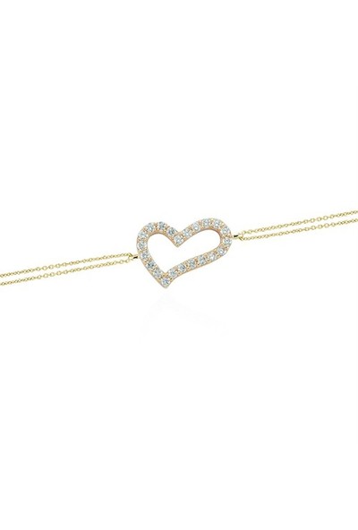 Glorria Altın Kalp Bileklik Glorria Altın Kalp Bileklik