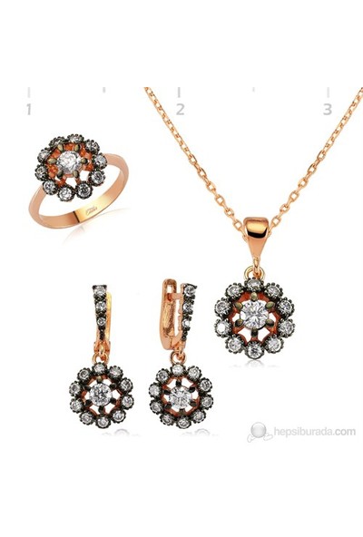 Gumush Rose Kaplama Çiçek Set (TKTSST0460089) - Özel Set