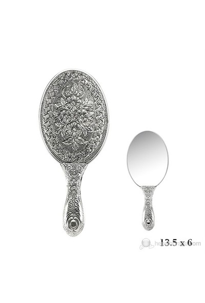 Bayan Lili Papatya Motifli El Aynası