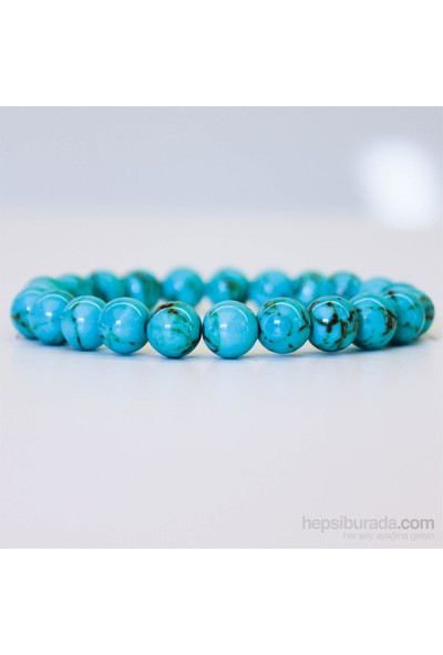 Ervestone Doğaltaş Bileklik - Turkuaz Ervestone Doğaltaş Bileklik - Turkuaz