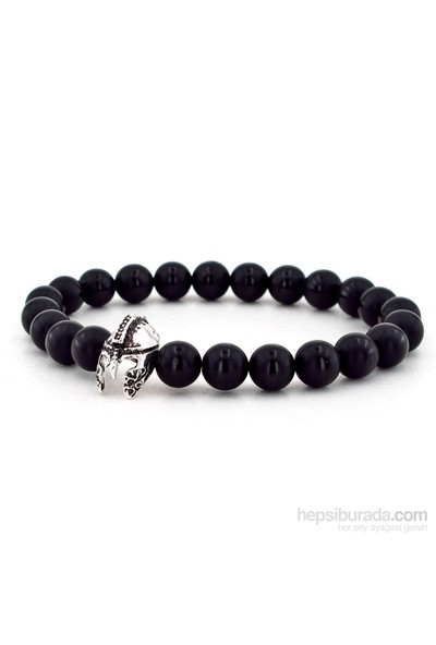 Solfera Şovalye Kask Doğal Taş Bileklik Oniks B795
