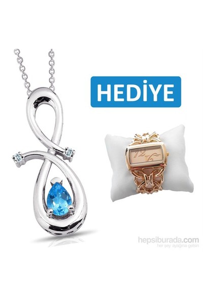Bella Gloria Damla Mavi Topaz Pırlanta Kolye (GPK0035) Bella Gloria Damla Mavi Topaz Pırlanta Kolye (GPK0035)