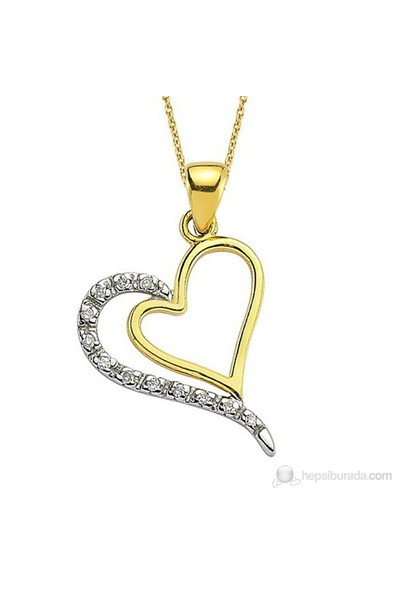 Goldstore 14 Ayar Altın 0.07 Ct Pırlanta Kalp Kolye Dp8043 Goldstore 14 Ayar Altın 0.07 Ct Pırlanta Kalp Kolye Dp8043