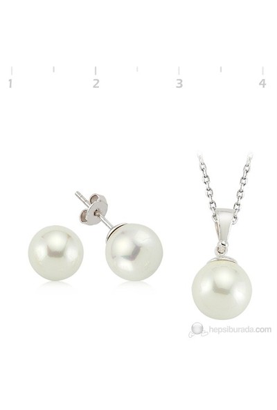 Gumush 925 Gümüş İnci Set St1150003