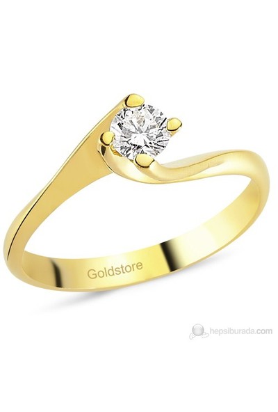 Goldstore 18 Ayar Altın 0.24 ct Pırlanta Tek Taş Yüzük DRS24285 Goldstore 18 Ayar Altın 0.24 ct Pırlanta Tek Taş Yüzük DRS24285