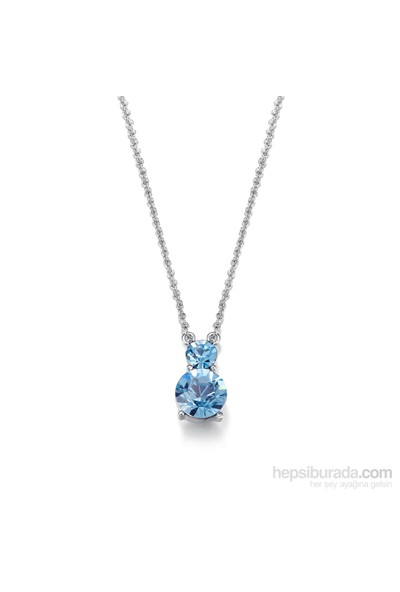 Monemel Mavi Mini Swarovski® Taşlı Kolye