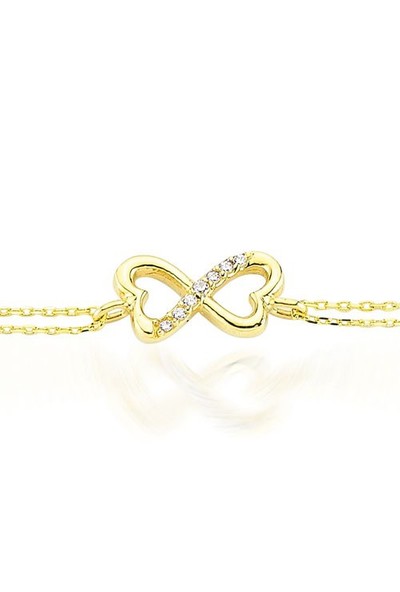 Glorria 14 Ayar Sonsuzluk Altın Bileklik