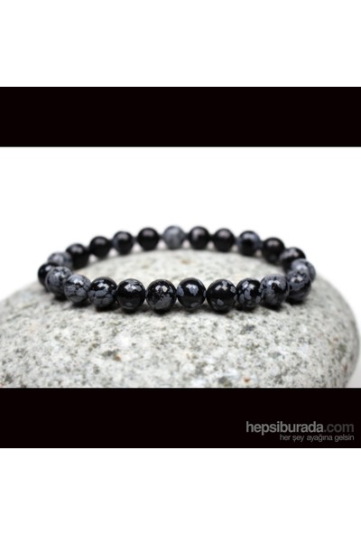 Takıcadde Obsidyen Doğaltaş Bileklik Takıcadde Obsidyen Doğaltaş Bileklik