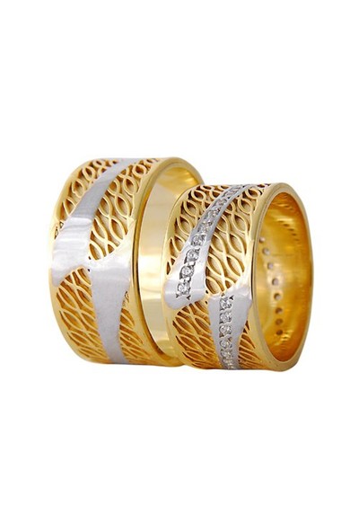 Arjuna Gümüş Tek Taş El İşi Çift Alyans Al1107 Arjuna Gümüş Tek Taş El İşi Çift Alyans Al1107