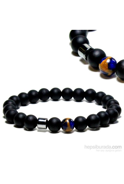 Takıcadde Yıldızlı Kuvars, Hematit, Mat Oniks Erkek Bileklik Takıcadde Yıldızlı Kuvars, Hematit, Mat Oniks Erkek Bileklik