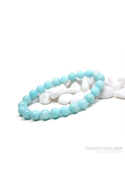 Takıcadde Mavi Amazonit Taşı Doğal Taş Kadın Bileklik Takıcadde Mavi Amazonit Taşı Doğal Taş Kadın Bileklik