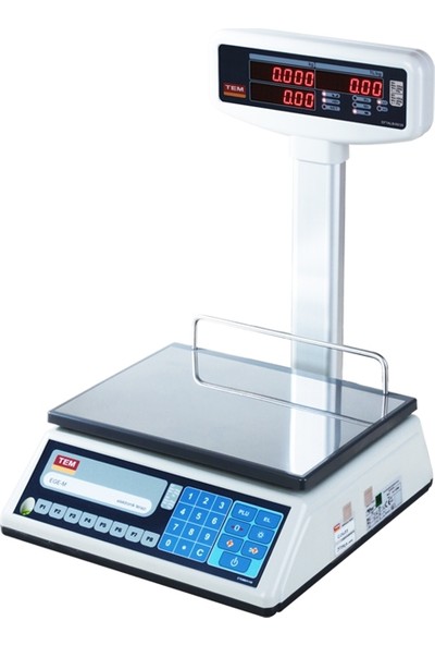 Ege-Led T Boyunlu 30 Kg - 5 Gr Market Terazisi