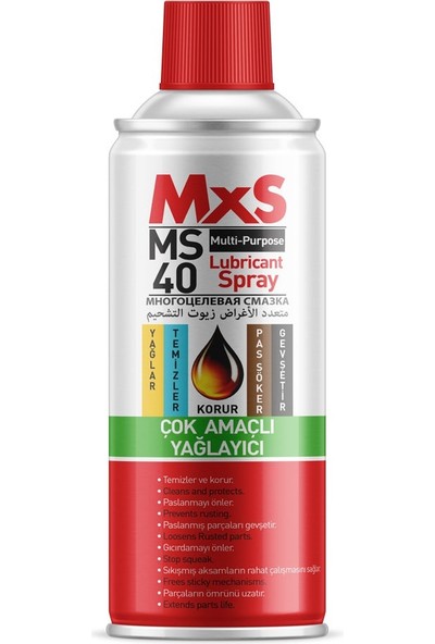 MxS Ms-40 Çok Amaçlı Bakım Sprey 200ml MxS Ms-40 Çok Amaçlı Bakım Sprey 200ml