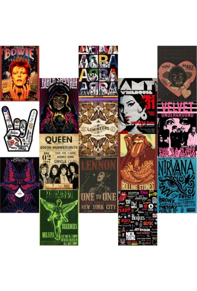 Orora Butik Orora Rock Duvar Kağıdı SETİ-3-15LI