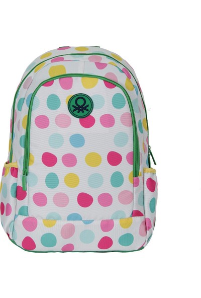 Benetton United Colors Of Benetton 70323 Beyaz-Yeşil Sırt Çantası
