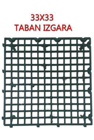 Reflex Güvercin Izgara Tavuk Taban Yer Kümes Salma Kafes Izgarası, 33X33CM 9 Adet