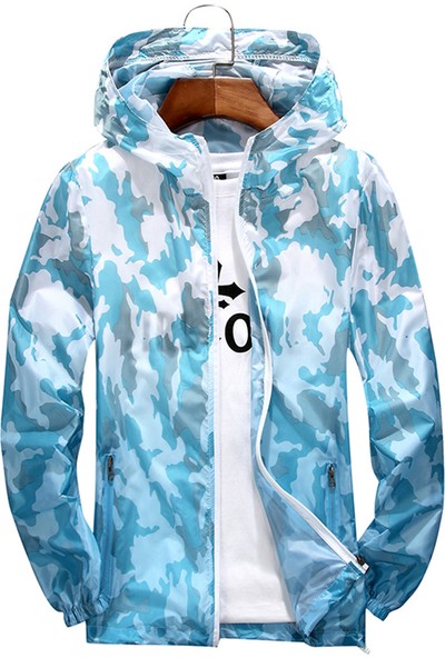 Cikrilan Erkek Kapuşonlu İnce Ceket Mont (Yurt Dışından)