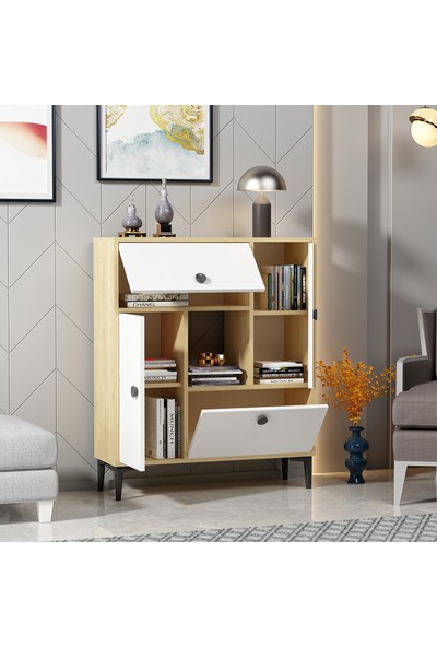 Demonte Dekor Sidelya Konsol Safirmeşe-Beyaz