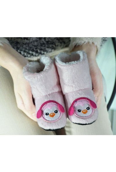 Bonito Kız Çocuk Peluş Polar Panduf Ev Botu