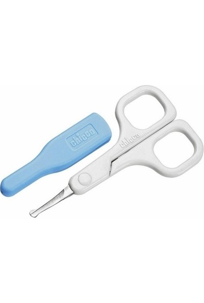 Chicco Kapaklı Bebek Tırnak Makası - Mavi