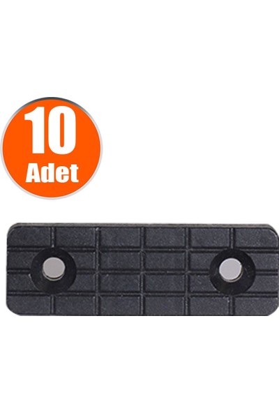 Badem10 Plastik Takoz Ayak Baza Papucu Denge Çubuğu Takozu 5 cm (10 Adet) Siyah Badem10 Plastik Takoz Ayak Baza Papucu Denge Çubuğu Takozu 5 cm (10 Adet) Siyah