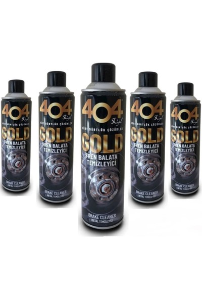 404 Gold Fren Balata Temizleme Spreyi ( Özel Seri ) 500 ml x 5'li 404 Gold Fren Balata Temizleme Spreyi ( Özel Seri ) 500 ml x 5'li