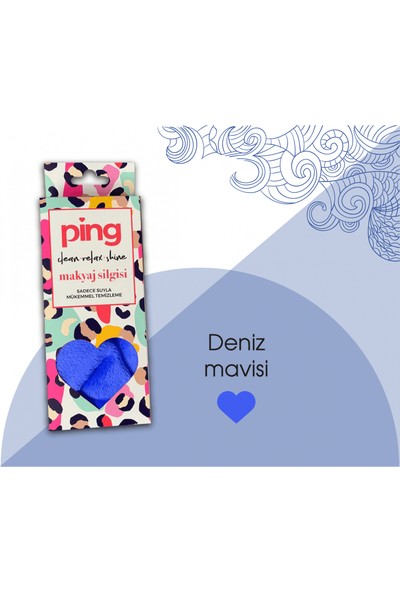 Ping Makyaj Silgisi - Deniz Mavisi Ping Makyaj Silgisi - Deniz Mavisi