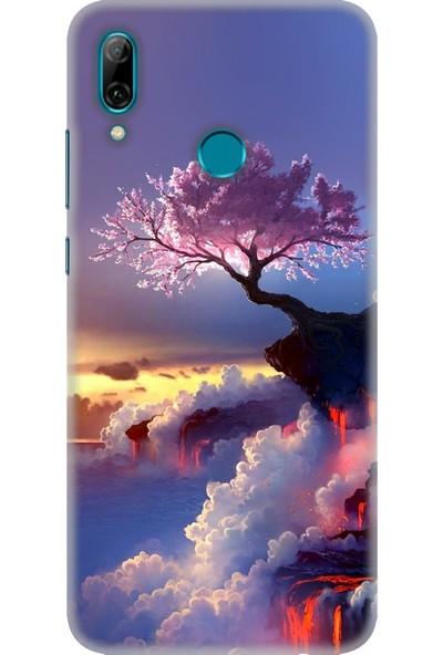 Gramaphone Huawei P Smart 2019 Kılıf Hd Baskılı Kılıf - Wash Red Wall