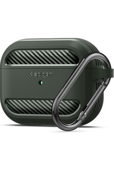 Spigen Apple AirPods Pro Kılıf Rugged Armor Military Green - ASD01441 Spigen Apple AirPods Pro Kılıf Rugged Armor Military Green - ASD01441