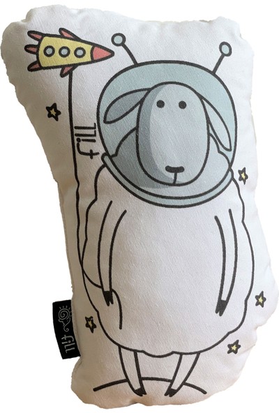 Fill Cosmonaut Dolly Boyanabilir Yastık Seti