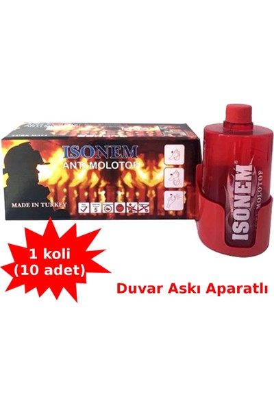 Isonem Anti Molotof Atılabilir Tip Yangın Söndürücü 10'lu