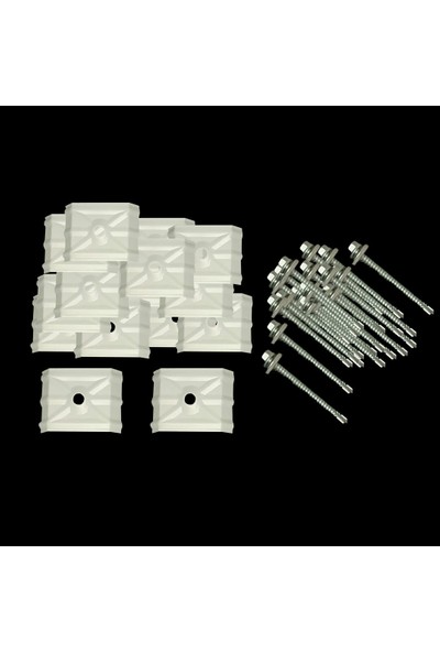 Standart Vida Trapez Sac Çatı Montaj Semeri 42 x 45 + Akıllı Vida 50 Adet Standart Vida Trapez Sac Çatı Montaj Semeri 42 x 45 + Akıllı Vida 50 Adet