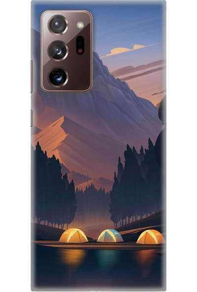 Pickcase Samsung Galaxy Note 20 Ultra Kılıf Hd Baskılı Kılıf - Mountain Camp Pickcase Samsung Galaxy Note 20 Ultra Kılıf Hd Baskılı Kılıf - Mountain Camp