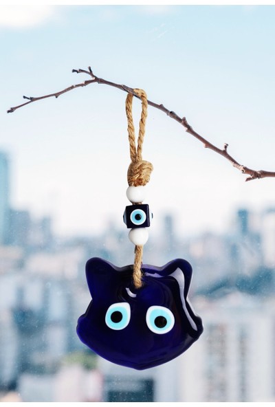 Lira Nazar Boncuğu Hasır Ip Boncuklu Hediyelik Duvar Kapı Bahçe Balkon Teras Süsü