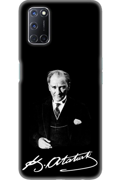 Pickcase Oppo A72 Kılıf Hd Baskılı Kılıf - Atatürk Imza