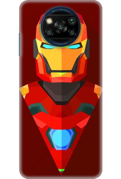 Pickcase Xiaomi Poco X3 Pro Kılıf Hd Baskılı Kılıf - Iron Man Çizim