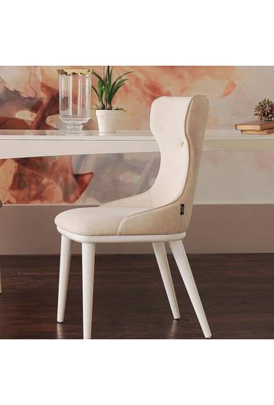 Enza Home Angel Sandalye - Krem