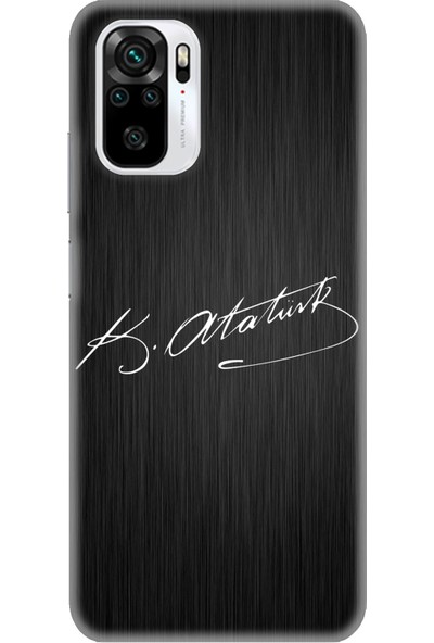 Pickcase Xiaomi Redmi Note 10S Kılıf Hd Baskılı Kılıf - Imza Atatürk