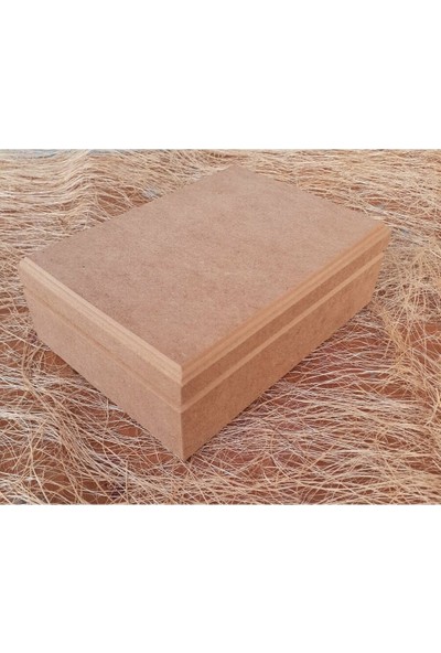 Telli Kavrak Ahşap Mdf Kapaklı Ham Boyanabilir Kutu 20 x 14 x 7 cm Telli Kavrak Ahşap Mdf Kapaklı Ham Boyanabilir Kutu 20 x 14 x 7 cm