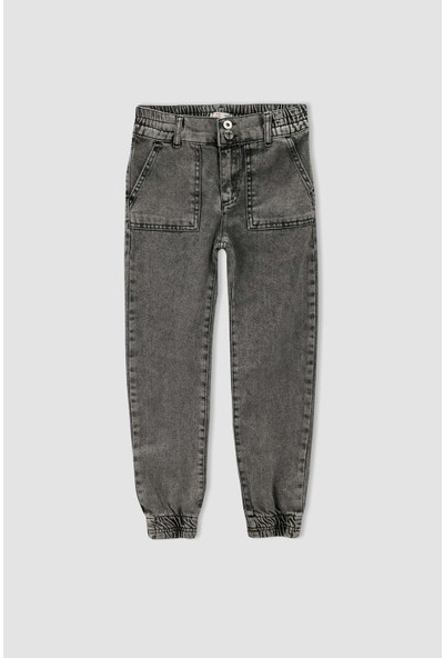 DeFacto Kız Çocuk Kargo Jogger Jean Pantolon R6953A621Au
