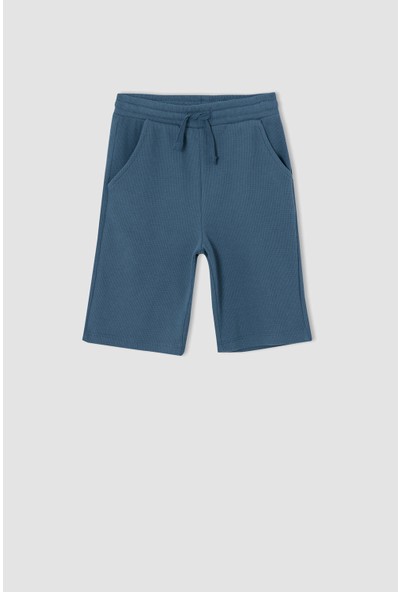 Defacto Erkek Çocuk Esnek Belli Bermuda Şort V6262A621HS