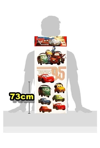 Vardem Disney Cars Şimşek Mcqueen Kabartmalı Duvar Süsü