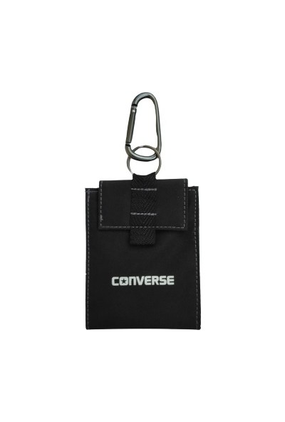 Converse Spor Çengelli Siyah Cüzdan